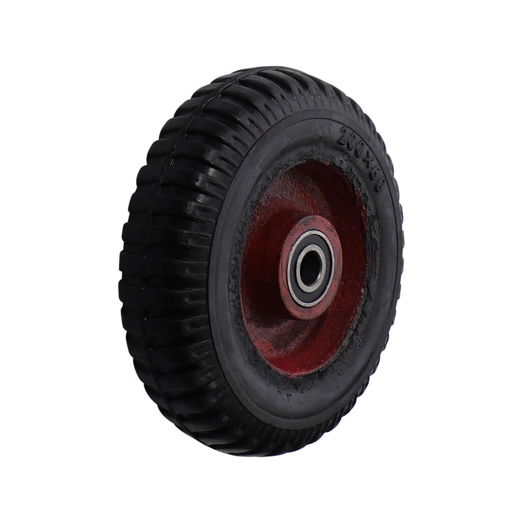 Loose wheel 200 x 55mm massive rubber | Valkenpower